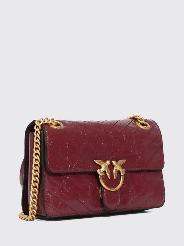 Pinko Love One Classic Mini Bag In Chevron Quilted Leather