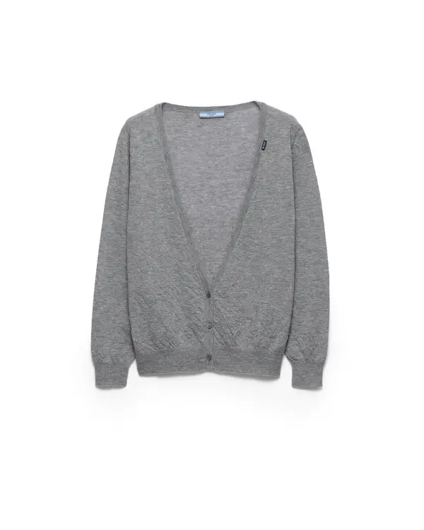 Prada Cashmere Cardigan - Grey