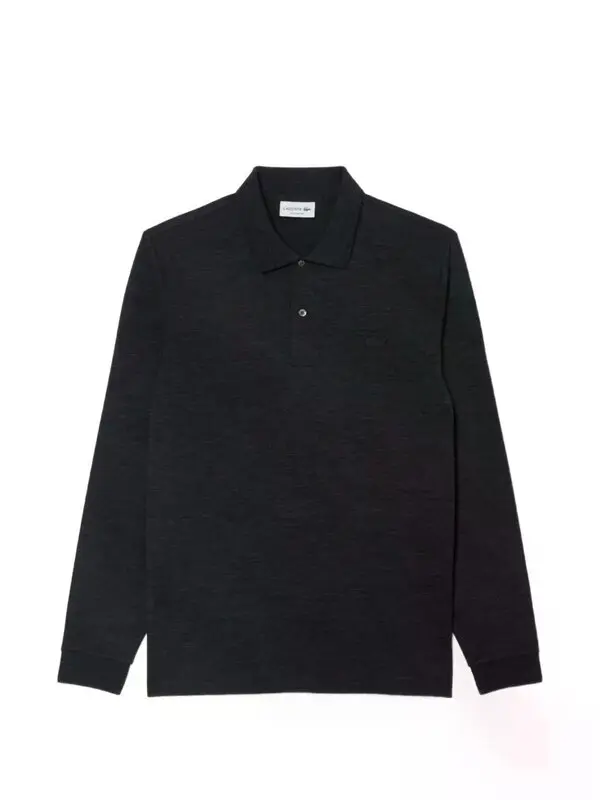 Lacoste Regular Fit Long Sleeved Wool Polo Shirt - Grey
