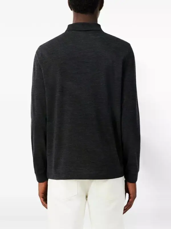 Lacoste Regular Fit Long Sleeved Wool Polo Shirt