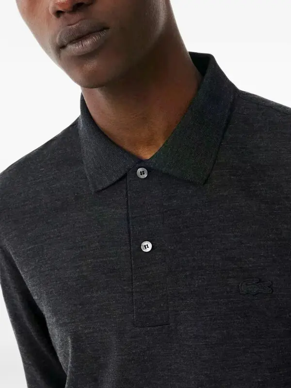 Lacoste Regular Fit Long Sleeved Wool Polo Shirt