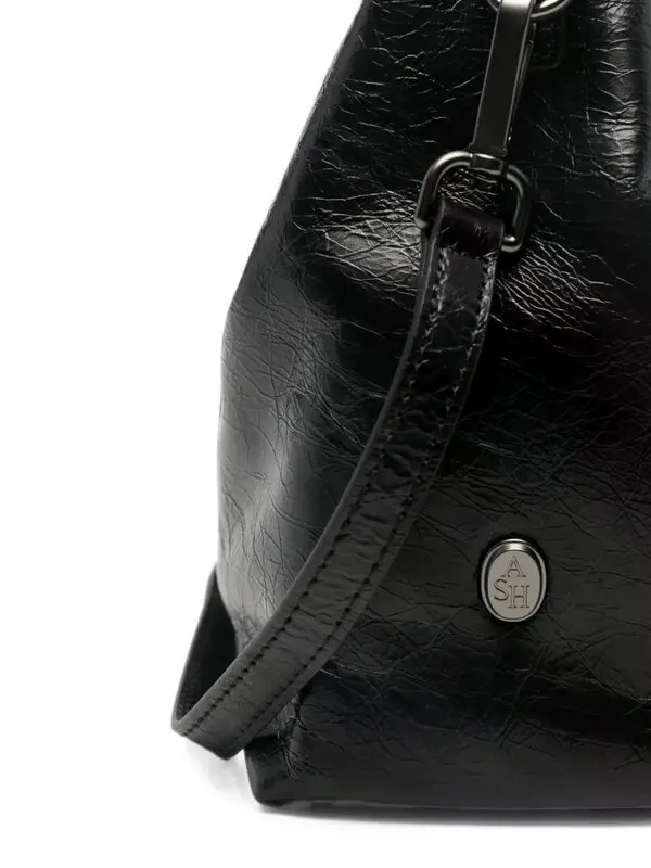 Ash Hazel Crinkled-leather Tote Bag