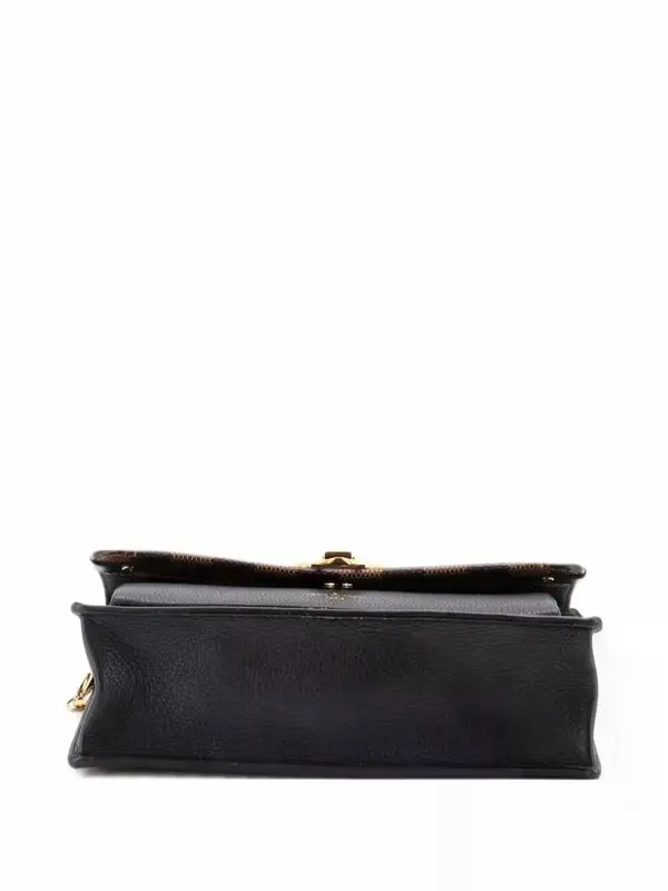 LOUIS VUITTON Vavin Chain Wallet Nm Damier With Leather Crossbody Bag