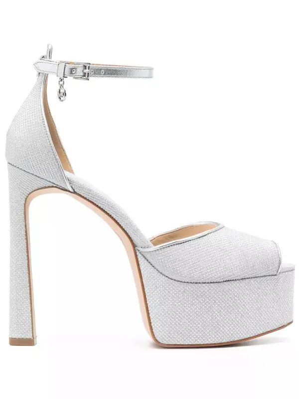 Michael Kors 130mm Open-toe Pumps - Silver