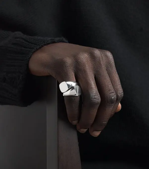 Tom Wood Sterling Kay Signet Ring