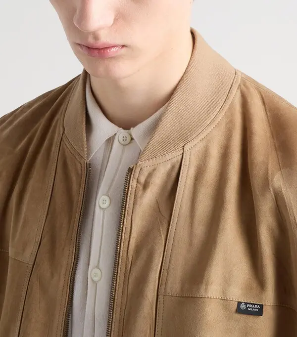 Prada Suede Bomber Jacket