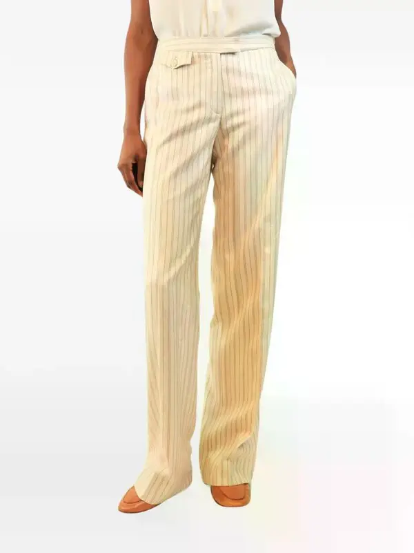 Loro Piana Pinstriped Tailored Trousers - Neutrals
