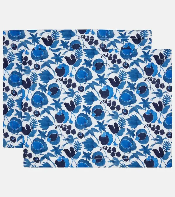 La DoubleJ Wildbird Set Of 2 Placemats - Multicoloured