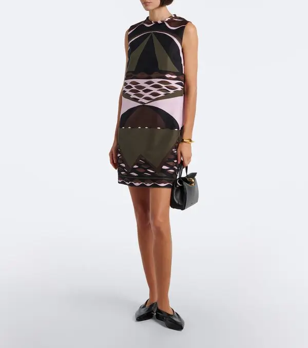 Emilio Pucci Dune Silk Twill Shift Dress