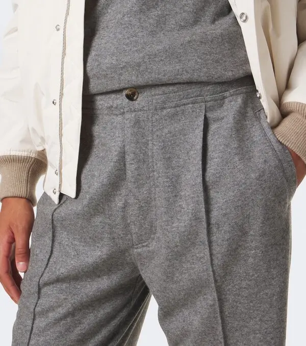 Brunello Cucinelli Cashmere Slim Pants