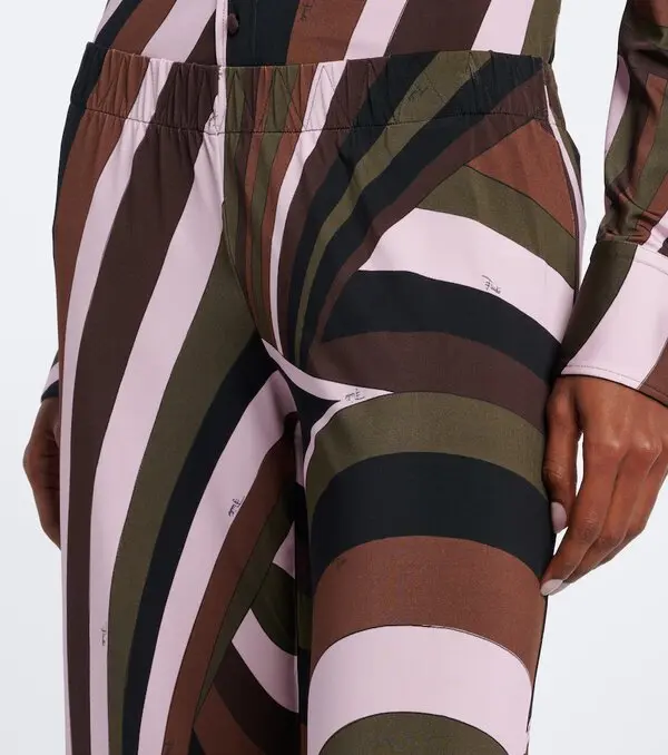 Emilio Pucci Iride Jersey Satin Straight Pants