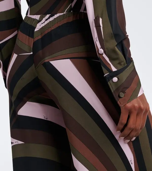 Emilio Pucci Iride Jersey Satin Straight Pants