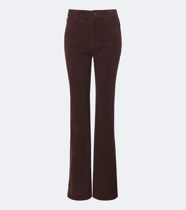 NILI LOTAN Joan Cotton-blend Corduroy Straight Pants