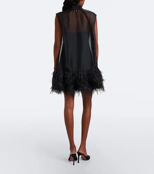 Simkhai Shirya Fringed Organza Minidress