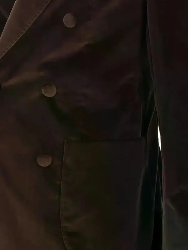Al Duca D'aosta Double-breasted Velvet Blazer