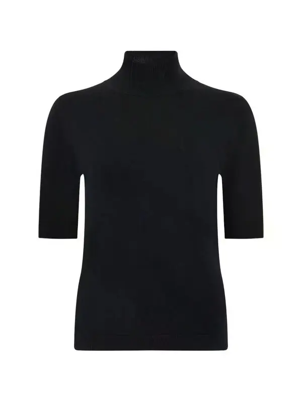 Max Mara High-neck Short-sleeve Sweater