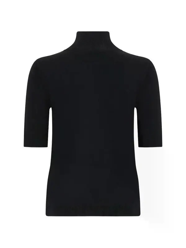 Max Mara High-neck Short-sleeve Sweater