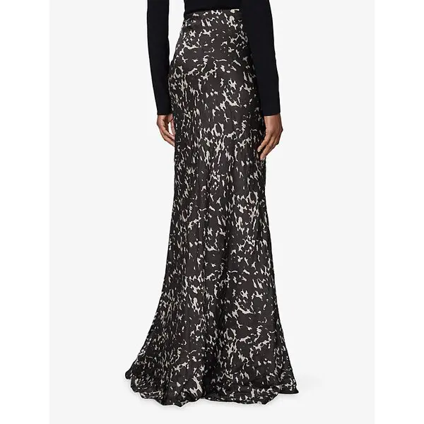 JOSEPH Marzia Leopard-print Bias-cut Woven Midi Skirt