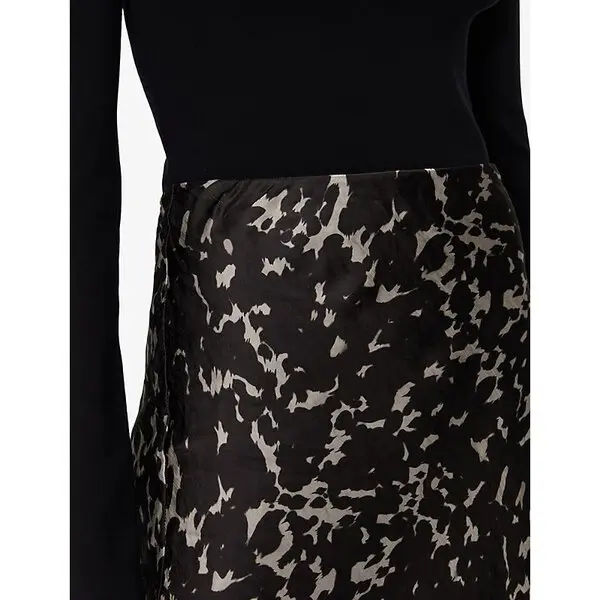 JOSEPH Marzia Leopard-print Bias-cut Woven Midi Skirt