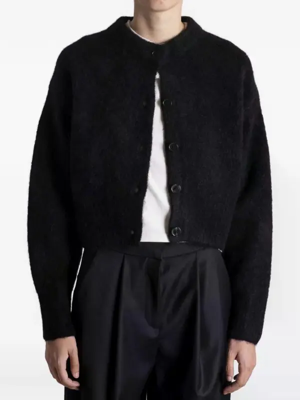 IVY OAK Ioferda Cropped Button-down Cardigan - Black