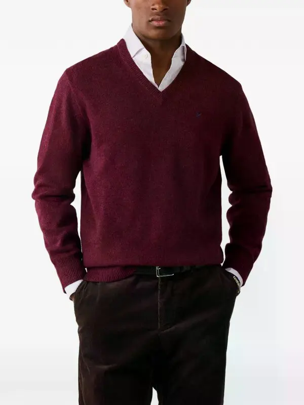 HACKETT  V-neck Lambswool Sweater