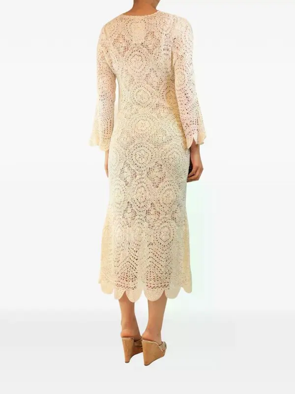 LoveShackFancy Crochet Maxi Dress
