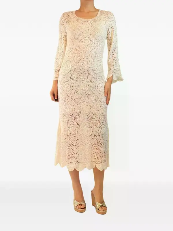 LoveShackFancy Crochet Maxi Dress