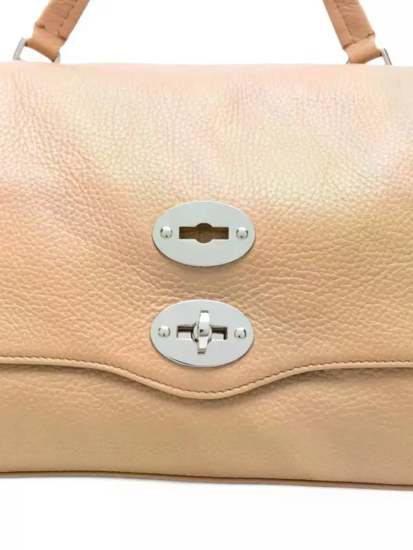 ZANELLATO Small Postina Leather Clutch Bag