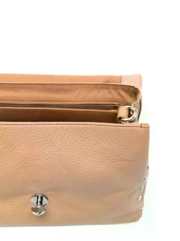 ZANELLATO Small Postina Leather Clutch Bag