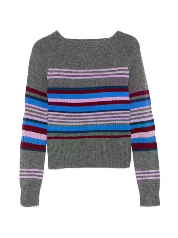 DAMSON MADDER Yesley Wide Neck Jumper - Grey