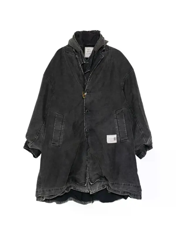 Mihara Yasuhiro Triple Layered Coat - Black
