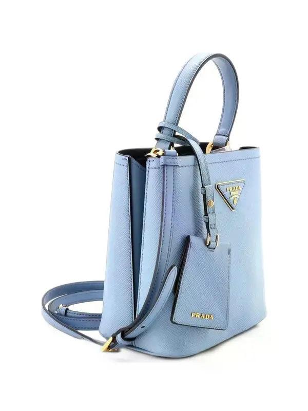 Prada Panier Saffiano Leather Small Bucket Bag