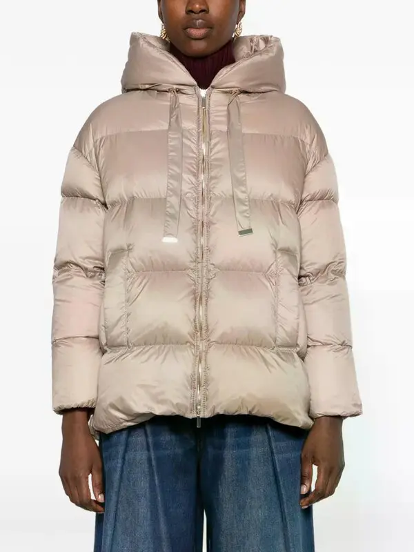 Max Mara Quilted Hooded Jacket
