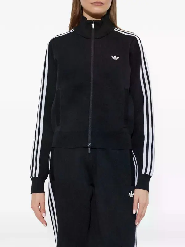 Adidas Logo-embroidered Side-stripe Sweatshirt
