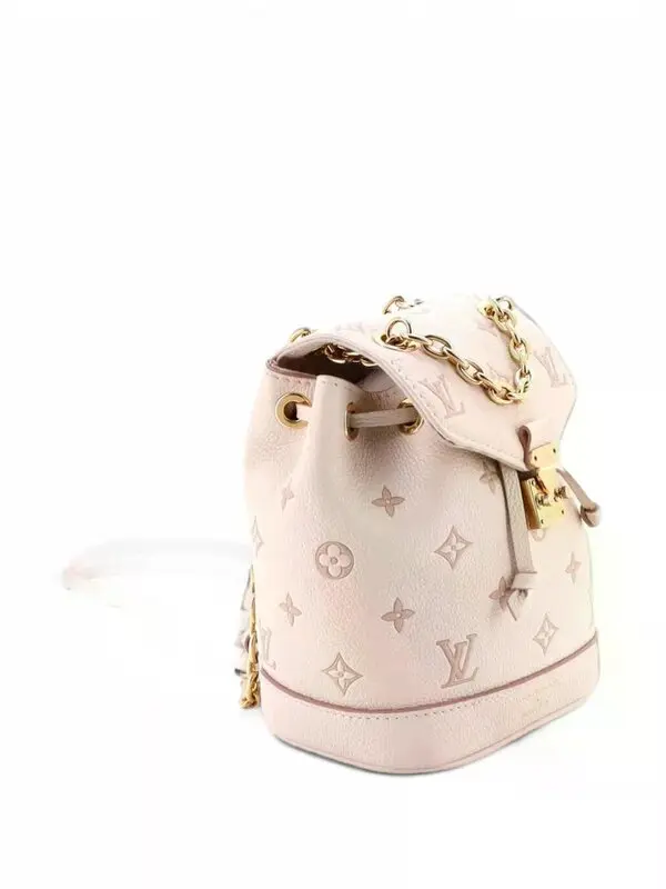LOUIS VUITTON Noe Outline Monogram Empreinte Leather Nano Backpack
