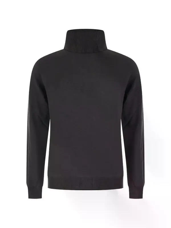 ZANONE Roll-neck Knitted Sweater - Black