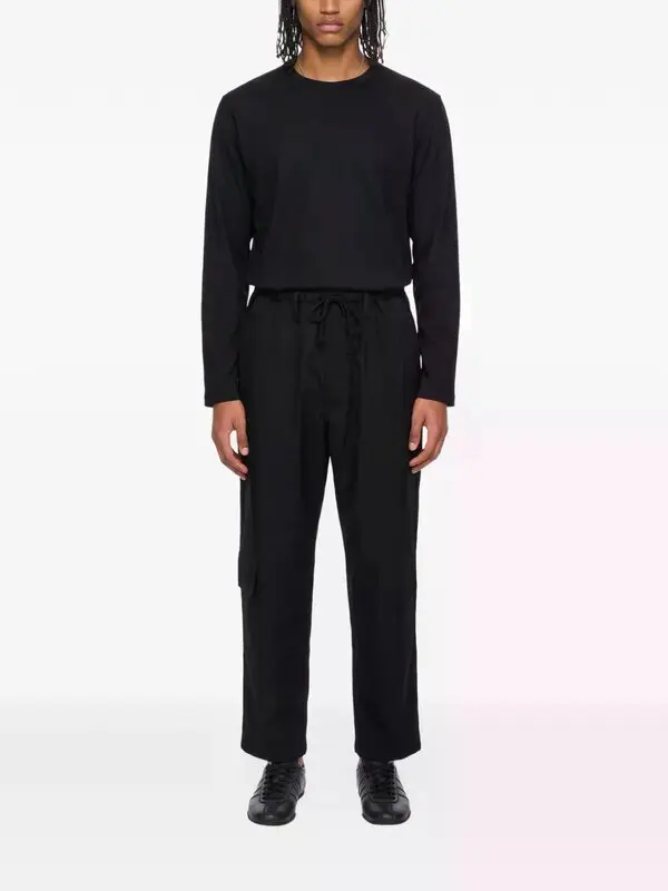Yohji Yamamoto Drawstring-waist Gabardine Cargo Pants