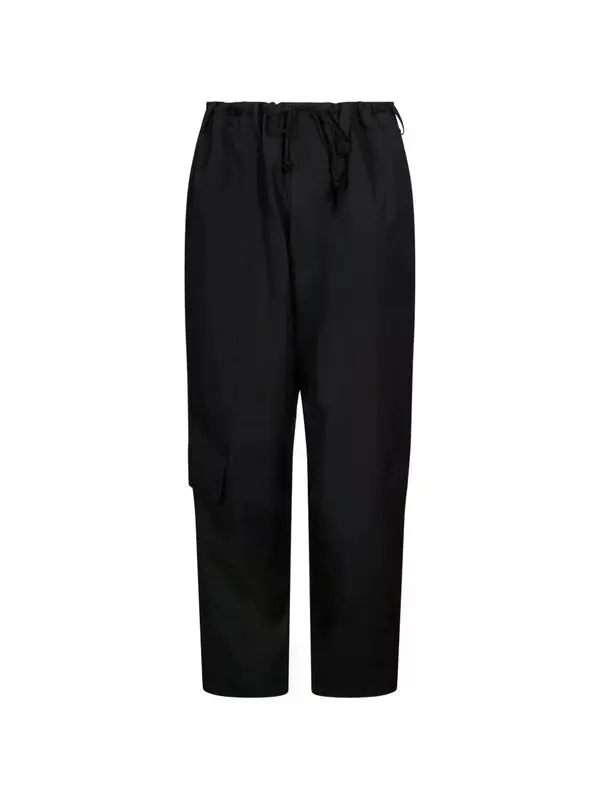 Yohji Yamamoto Drawstring-waist Gabardine Cargo Pants