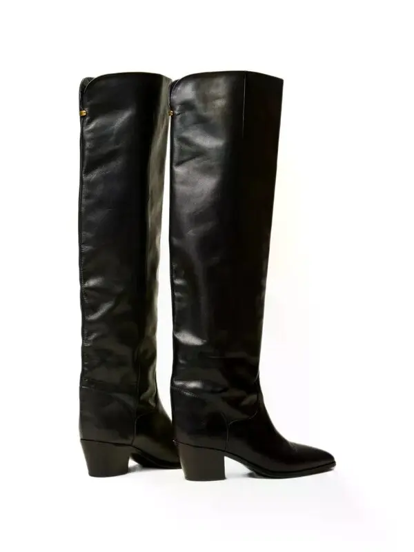 TWINSET Leather Thigh-high Boots