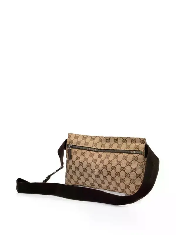 Gucci 2000-2015 Gg Canvas Double Pocket Belt Bag