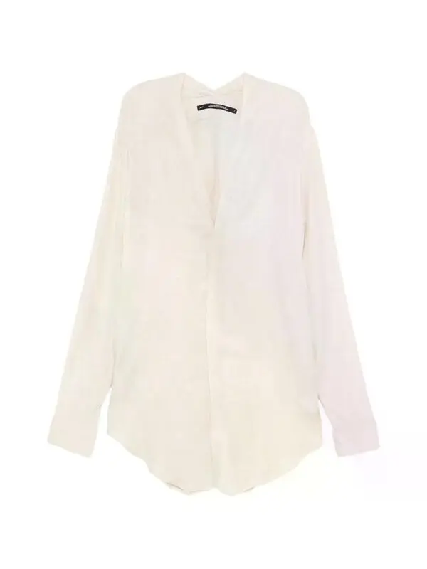 JULIUS Slit-neck Shirt - Neutrals