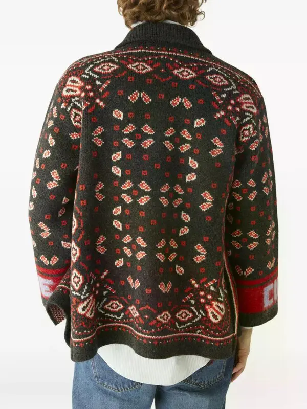 Giada Benincasa Soho Intarsia-knit Cardigan