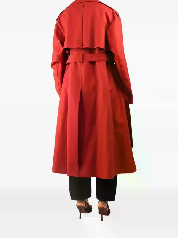 Khaite Double-breasted Belted Trench Coat