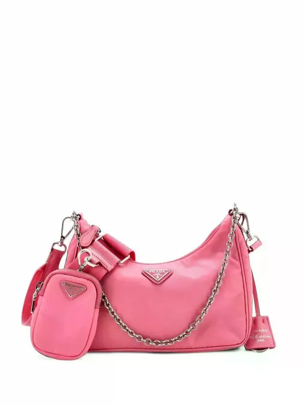 Prada Re-edition 2005 Shoulder Bag Tessuto Small Crossbody Bag - Pink