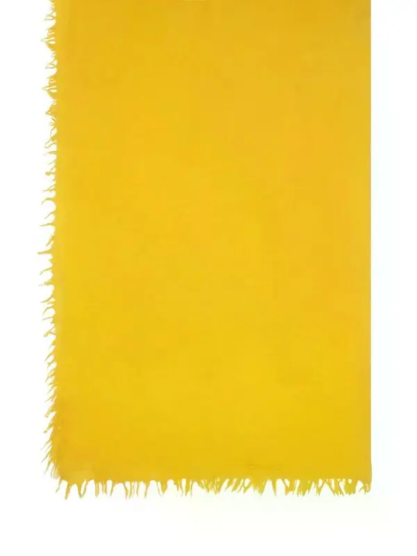 LEATHERSMITH OF LONDON Textured Wool Scarf - Yellow
