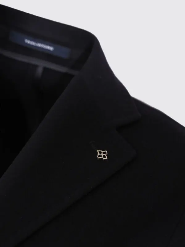 Tagliatore Knee-length Single-breasted Coat In Virgin Wool And Cashmere With Lapels