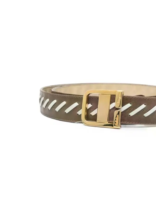 FERRAGAMO 1970s Whipstitch-detail Belt