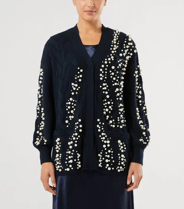 Marina Rinaldi Embellished Cardigan