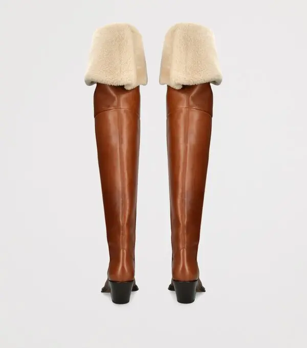 Chloé Leather Azelan Over-the-knee Boots