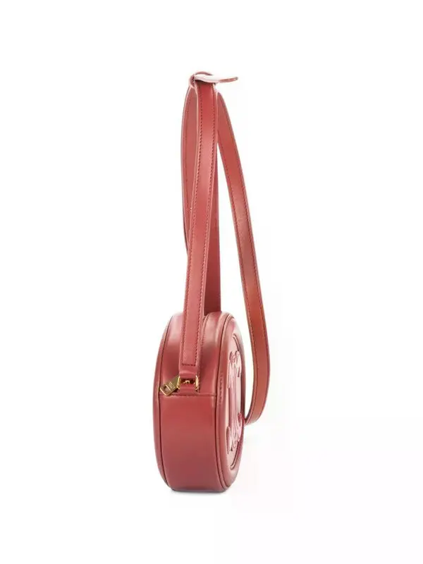 Celine Triomphe Oval Crossbody Bag - Red